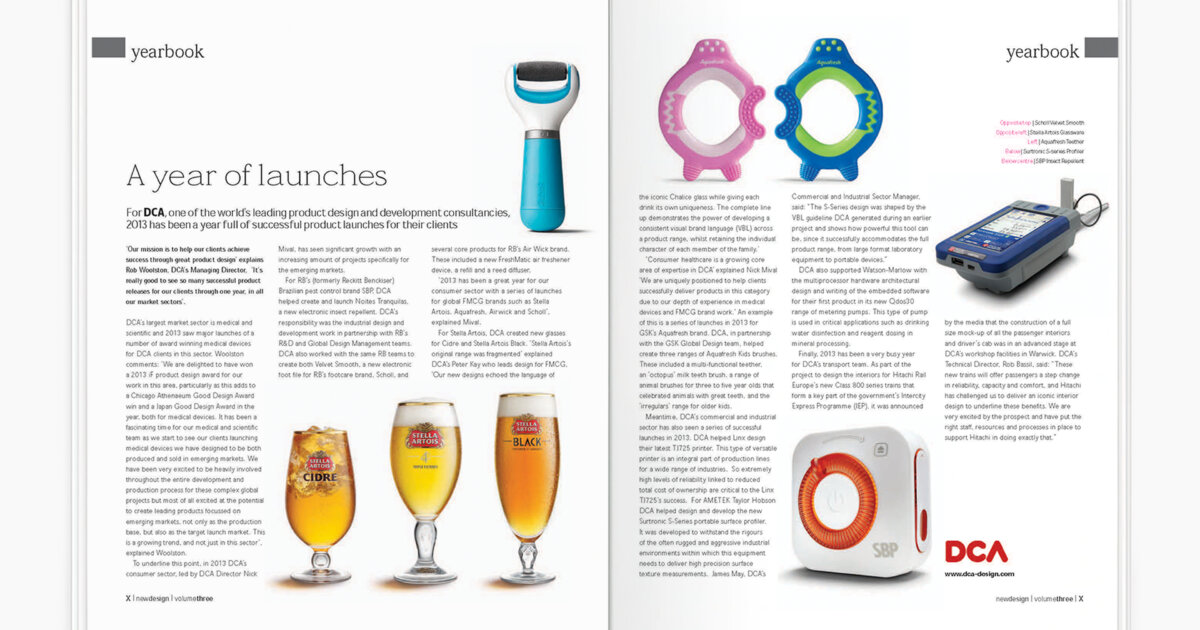 After another year of continued success DCA features in the New Design Yearbook - News - DCA Design