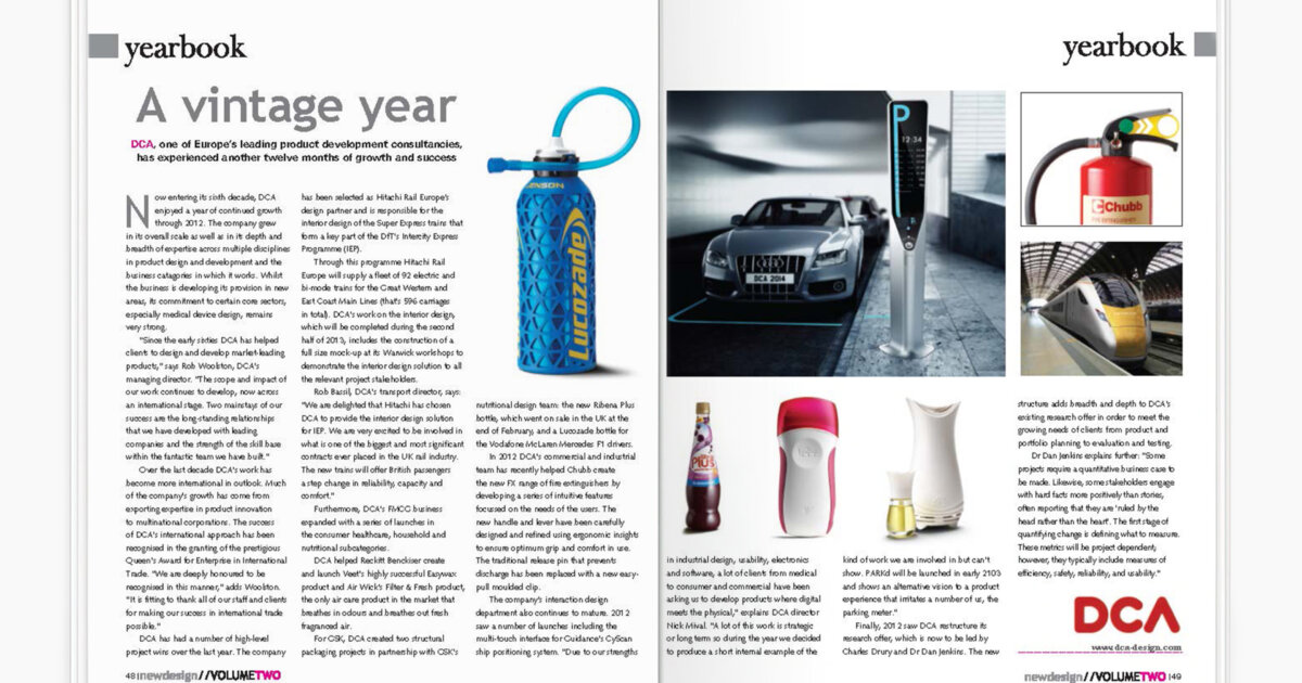 After another year of continued success DCA features in this month's New Design Yearbook - News ...