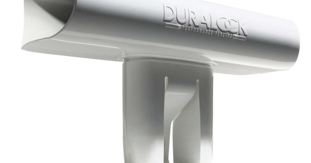 Oval racerail connector uPVC equestrian racerail fencing Duralock - DCA ...